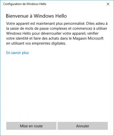 Configurer Windows Hello dans Windows 10 - MSNLoop