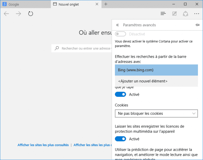 Comment changer le moteur de recherche dans Microsoft Edge - MSNLoop