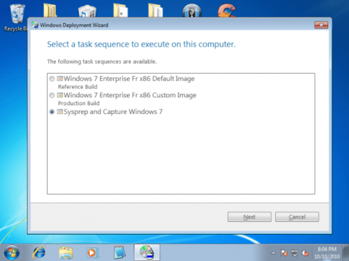 Capturer une image avec la task sequence “Sysprep and Capture” dans MDT 2010 - MSNLoop